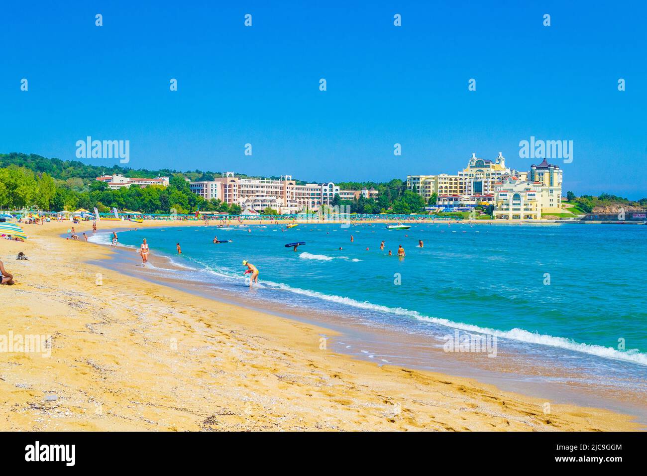 View of Drivers' Beach-about 3 km long beach from Duni resort to St ...