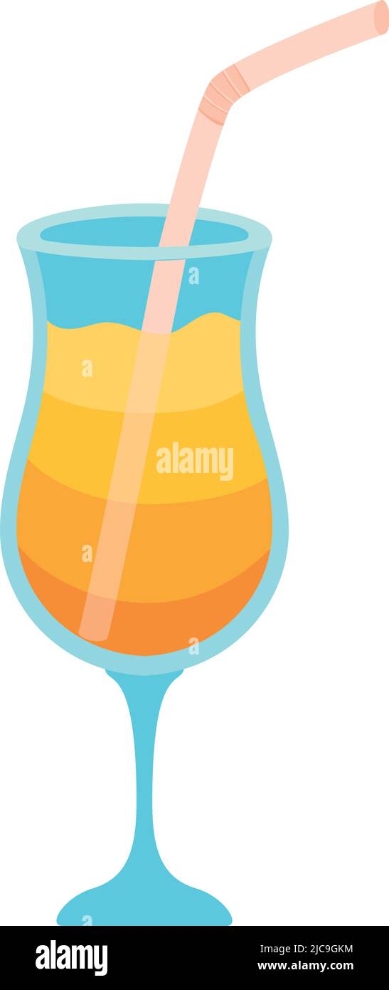 yellow cocktail illustration Stock Vector Image & Art - Alamy