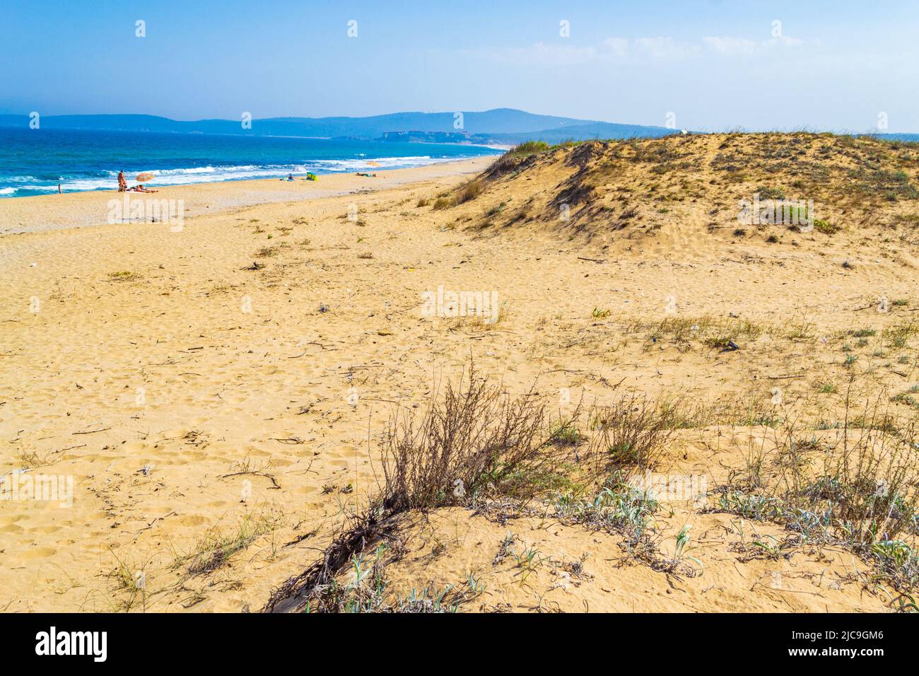 View of Drivers' Beach-about 3 km long beach from Duni resort to St ...