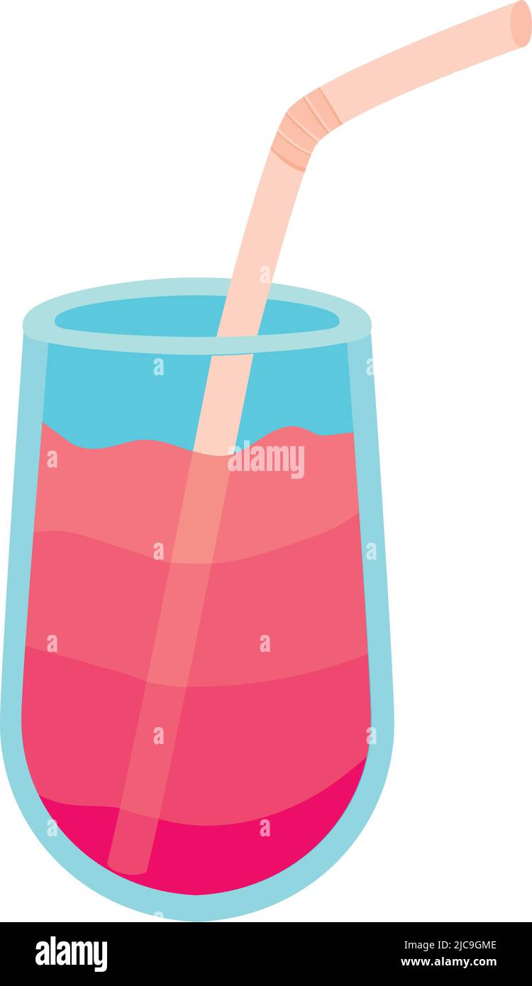 pink cocktail illustration Stock Vector Image & Art - Alamy