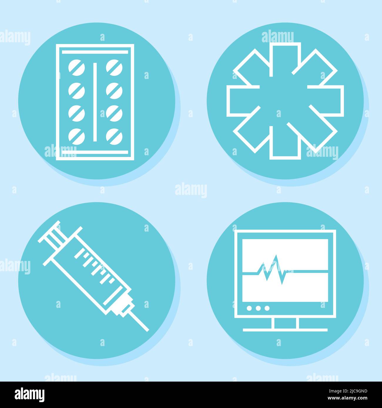 medical icons collection Stock Vector Image & Art - Alamy