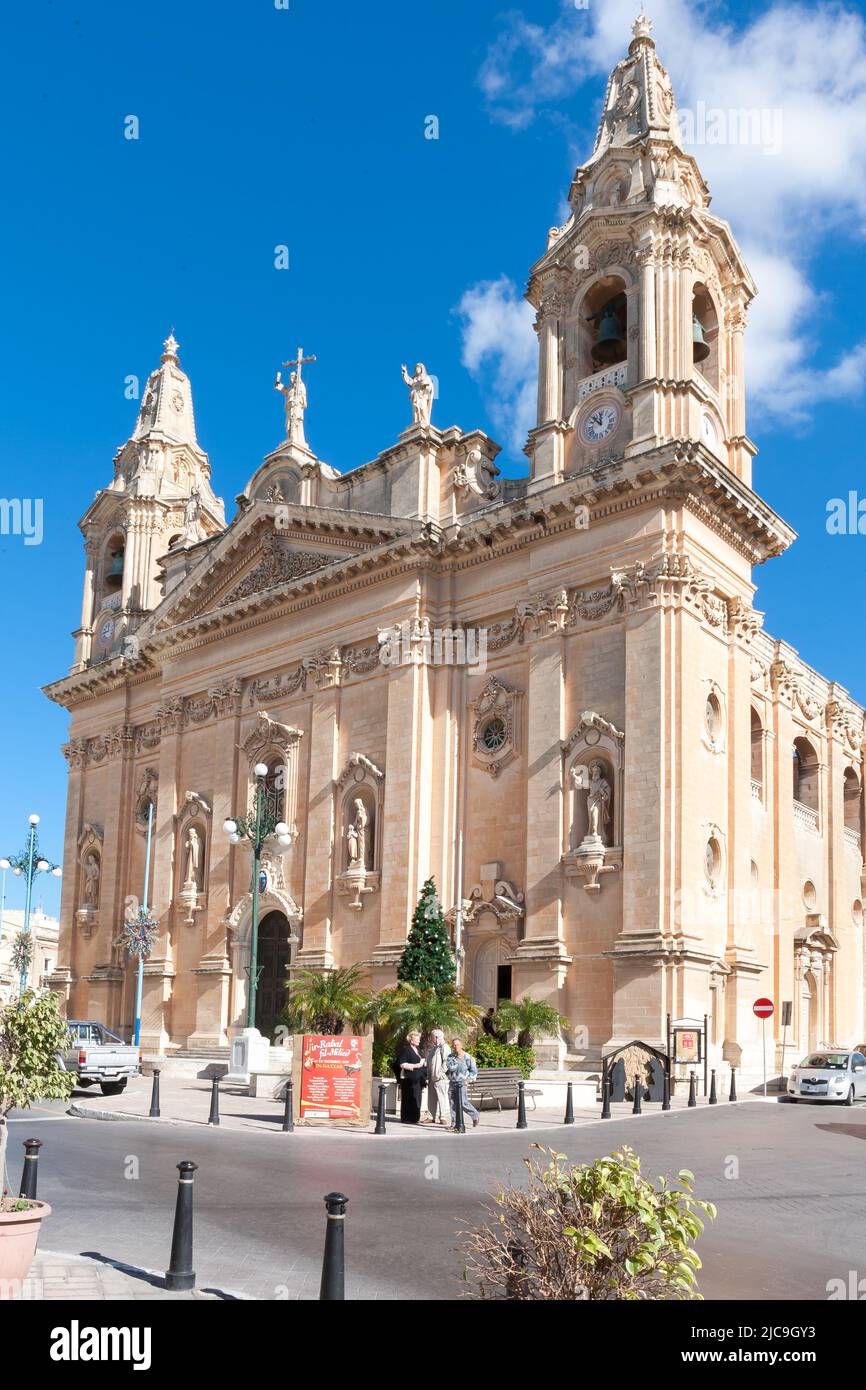 Church of the Nativity of Mary, Naxxar Stock Photo - Alamy