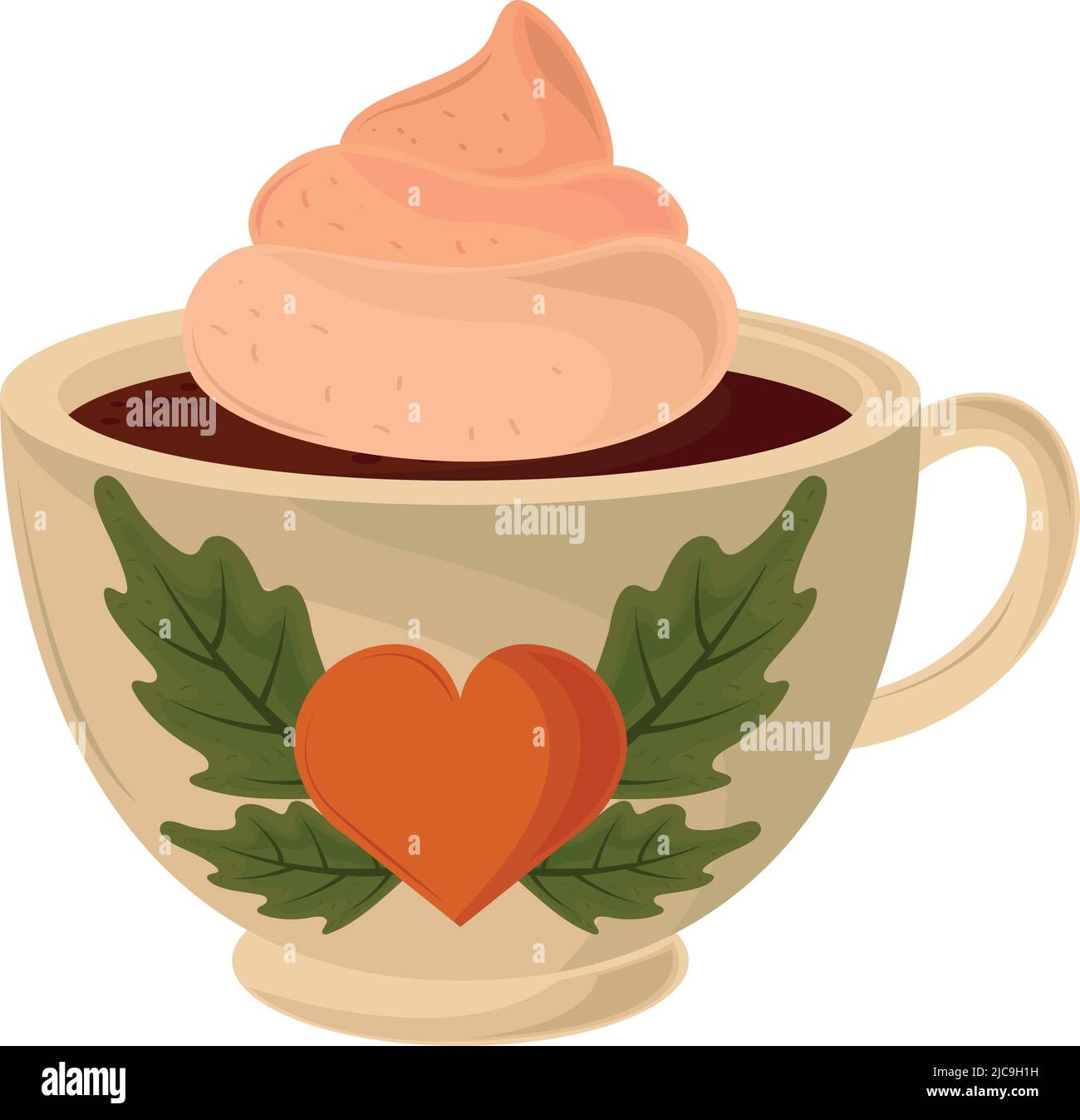 Froth chocolate Stock Vector Images - Alamy