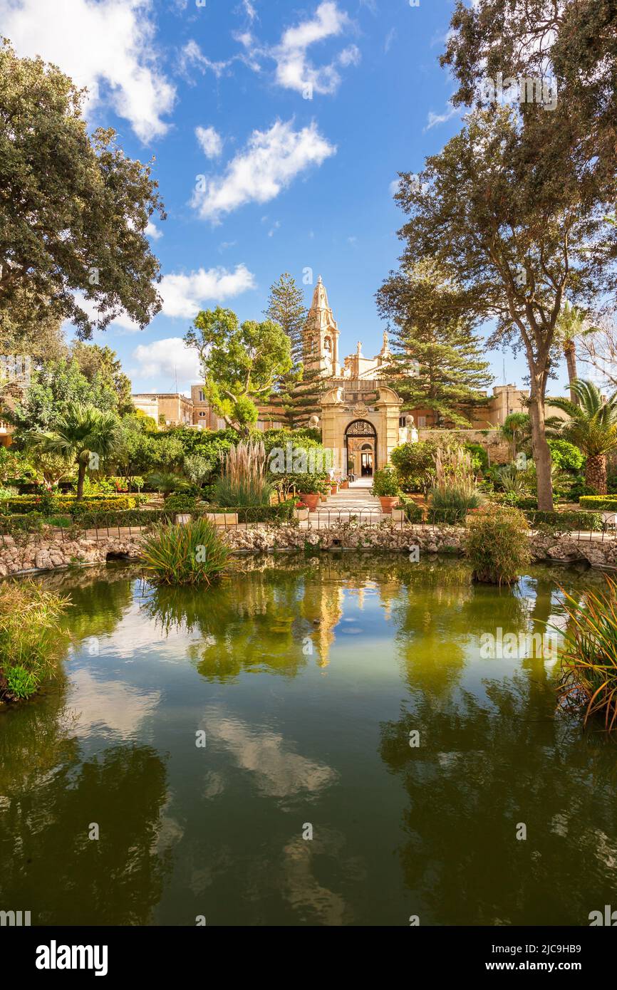 Italian Garden Palazzo Parisio Stock Photo - Alamy