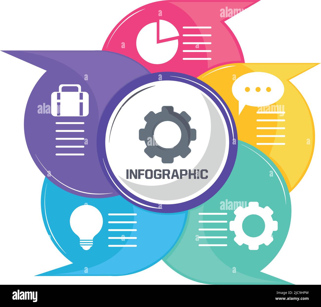 infographic options process Stock Vector Image & Art - Alamy