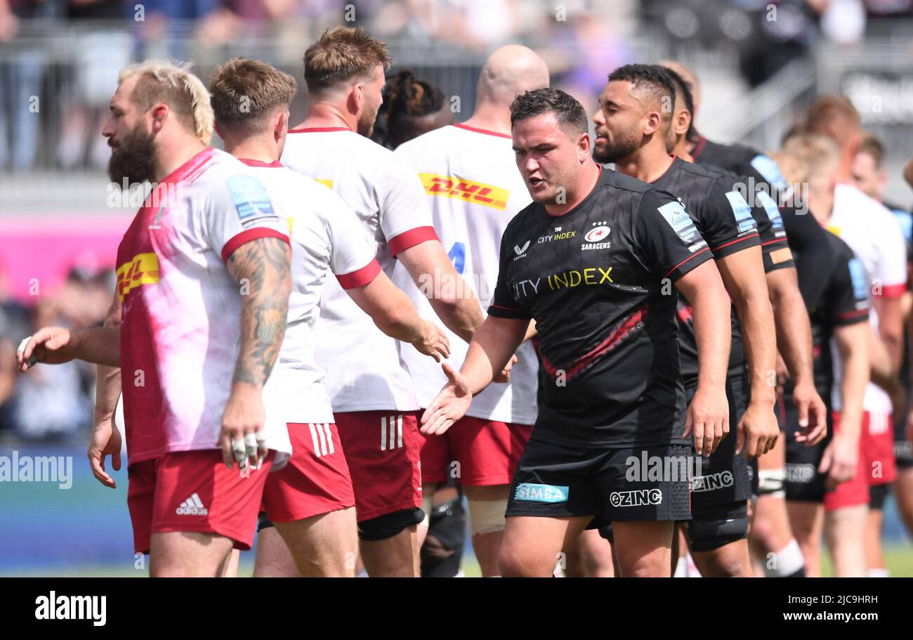 11th June 2022; StoneX Stadium, Hendon, England: Gallagher Premiership ...