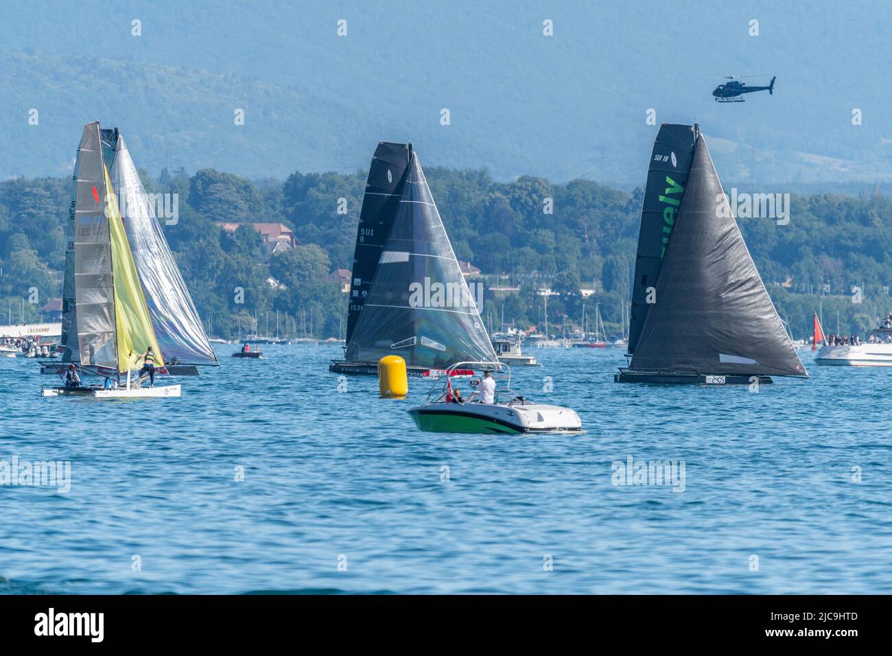 Geneva, Switzerland. 11th June, 2022. Several competitors are in action ...