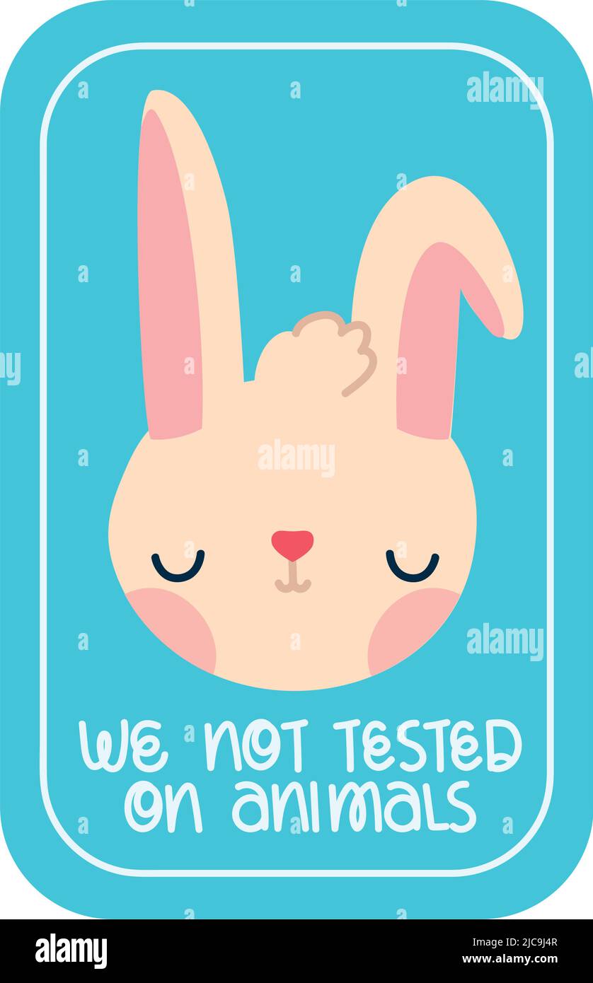 Tested on animals vegan Cut Out Stock Images & Pictures - Alamy