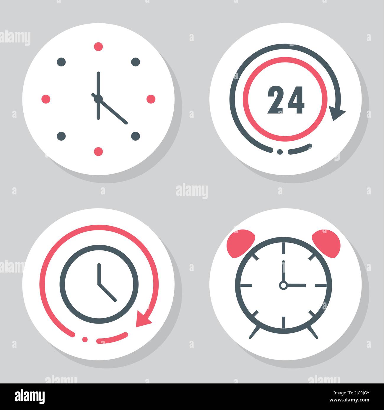Icons Timer And Clock Stock Vector Image And Art Alamy