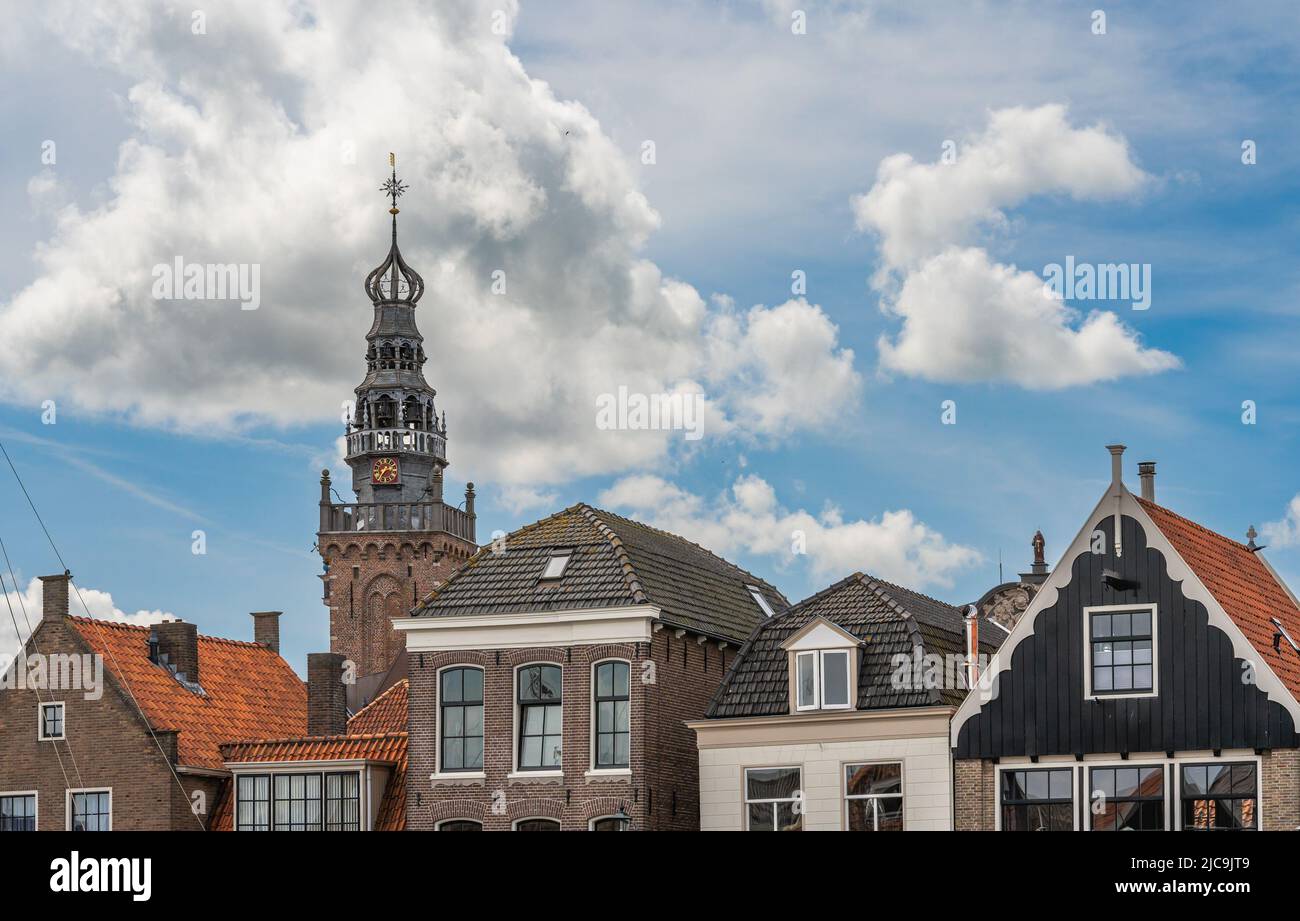 View of Monnickendam, a picturesque tourist dutch city in Province ...