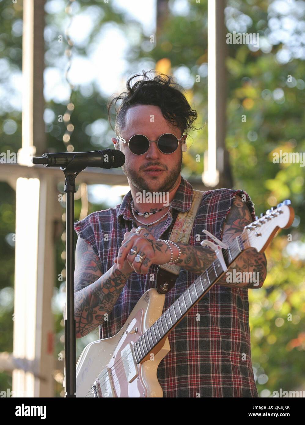 Hudson Yards, New York, USA, June 08, 2022 - Lovelytheband Plaid at the ...