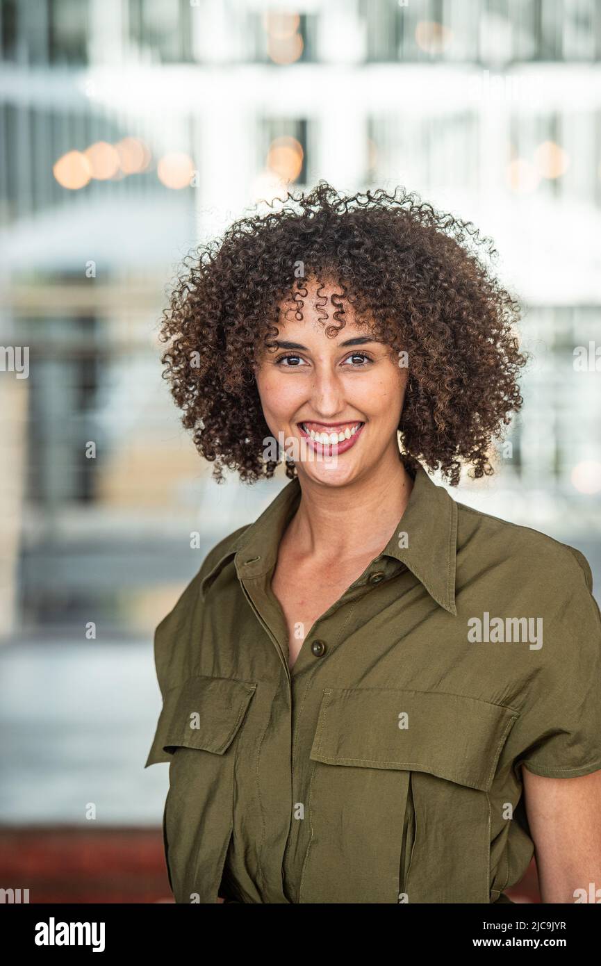 Groen new co-chairwoman Nadia Naji poses for the photographer at the ...