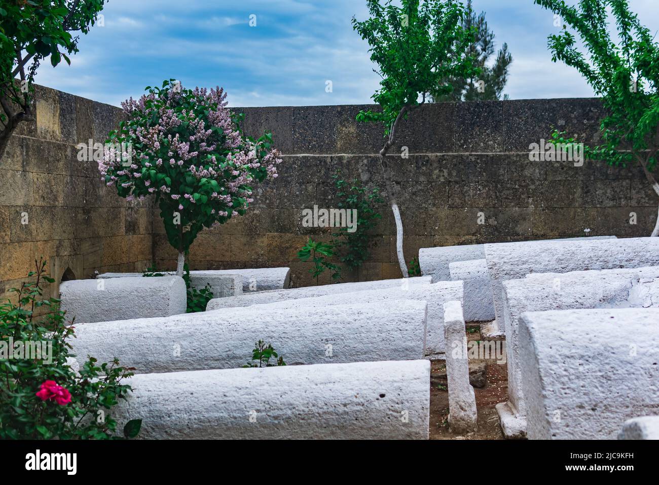 ancient Muslim cemetery in Derbent, Dagestan Stock Photo - Alamy