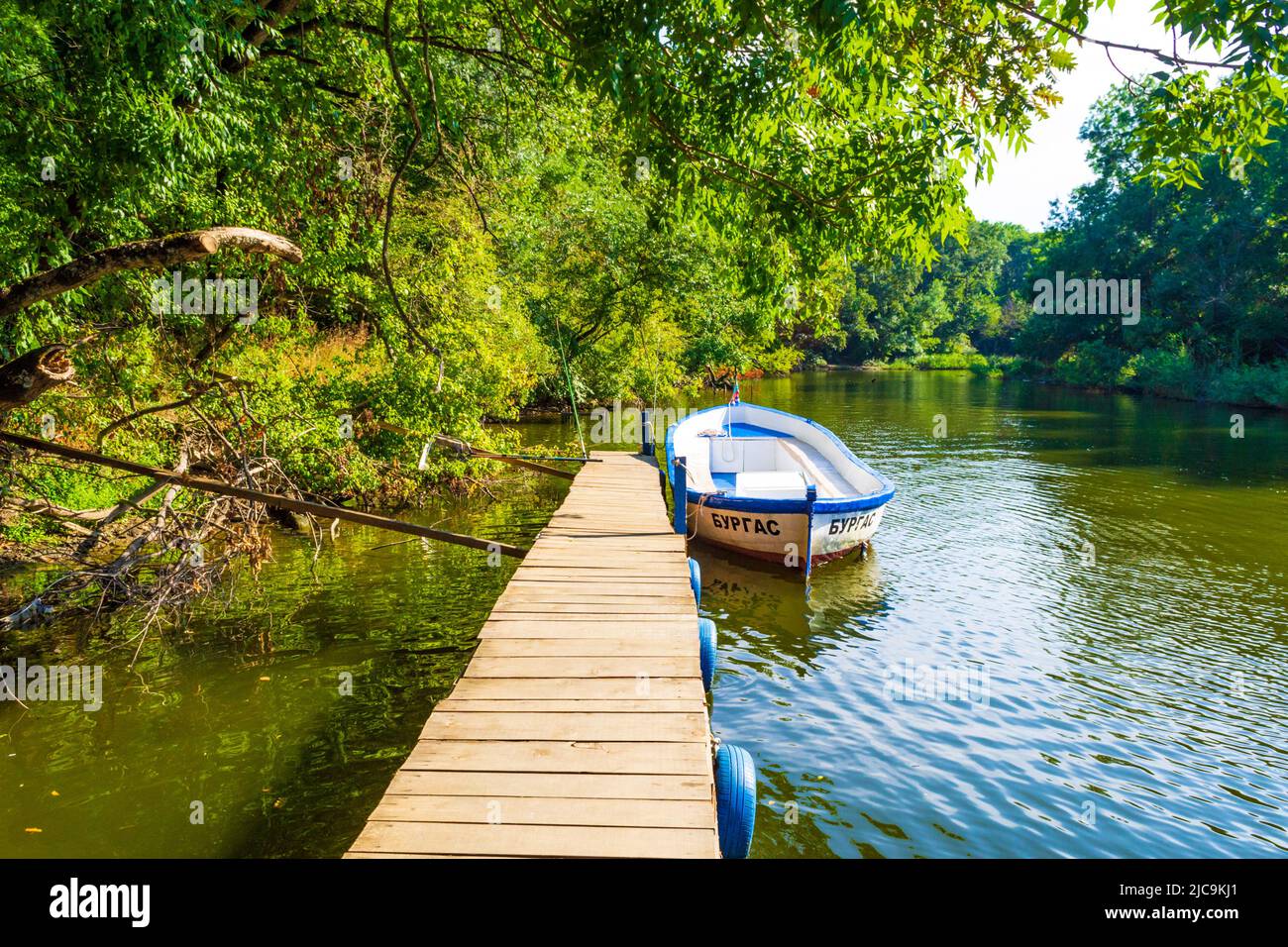 View of Ropotamo-a river in south-eastern Bulgaria.The lower section of ...