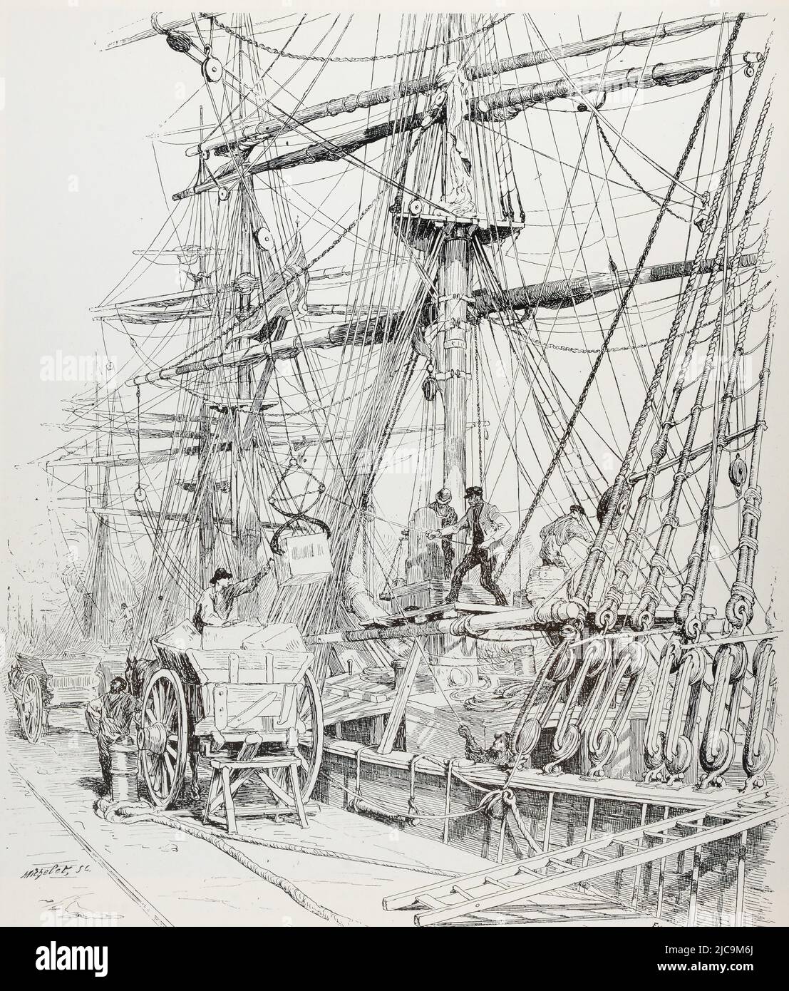 Eng translation : " ARRIVAL OF ICE IN LE HAVRE " - Original in French ...