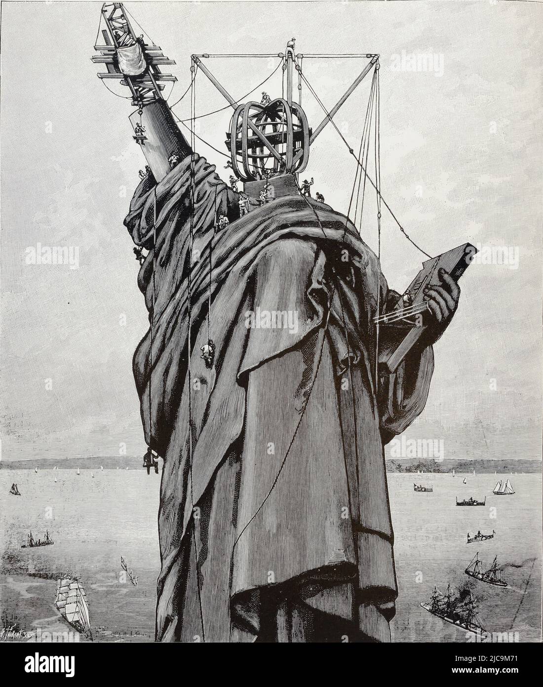 Eng translation : " THE STATUE OF LIBERTY IN NEW YORK. — THE END OF THE ...
