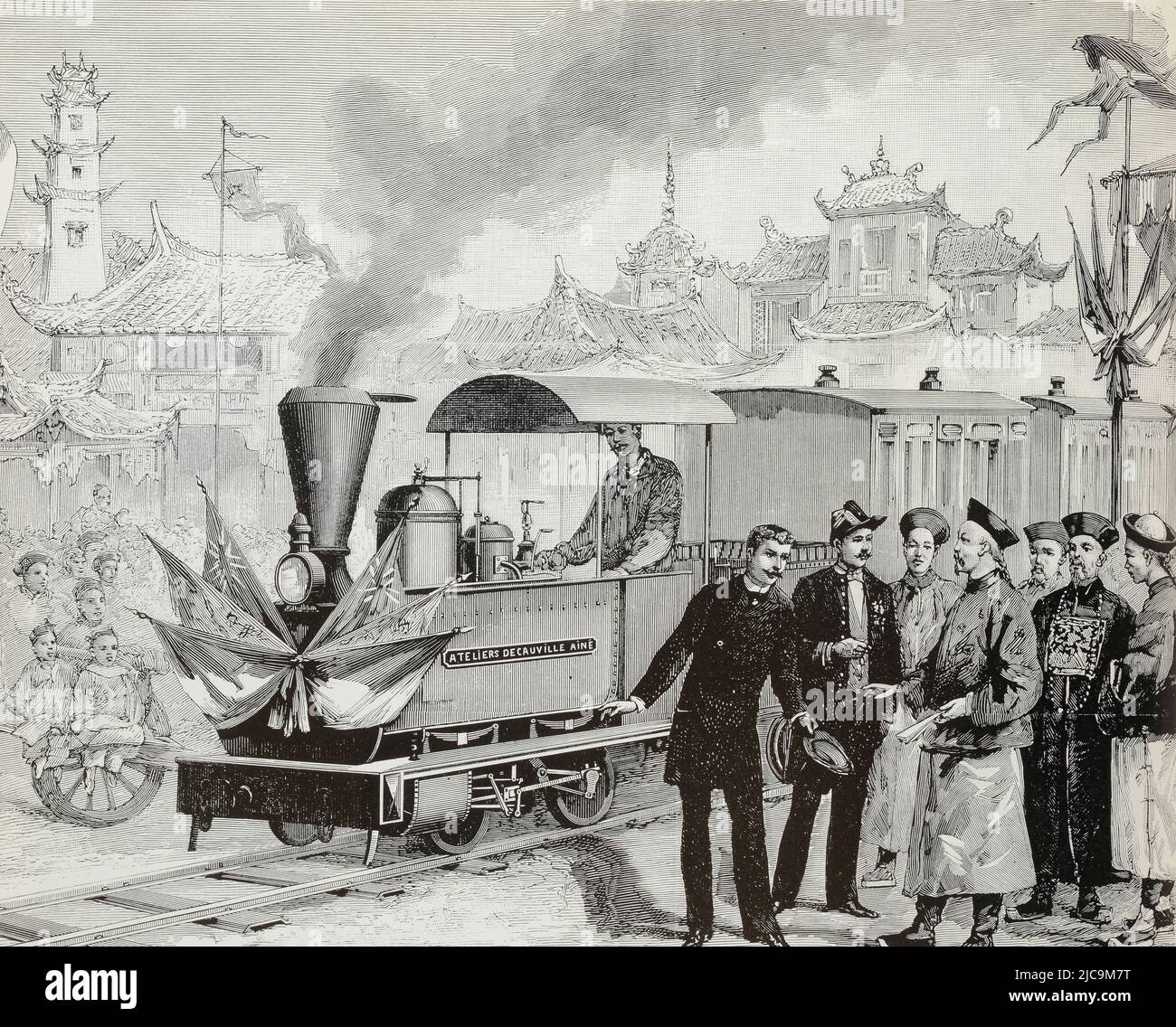 Eng translation : " THE FIRST FRENCH RAILWAY IN CHINA: INAUGURATION OF ...