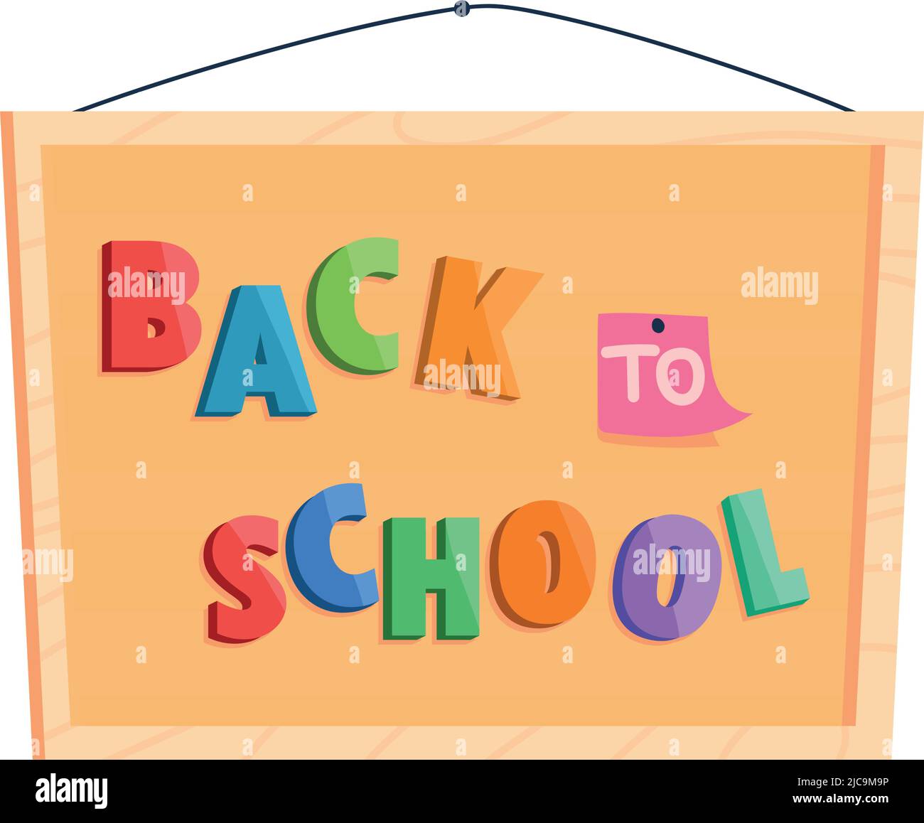 hanging back to school billboard Stock Vector Image & Art - Alamy