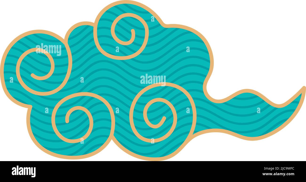 blue asian cloud Stock Vector Image & Art - Alamy
