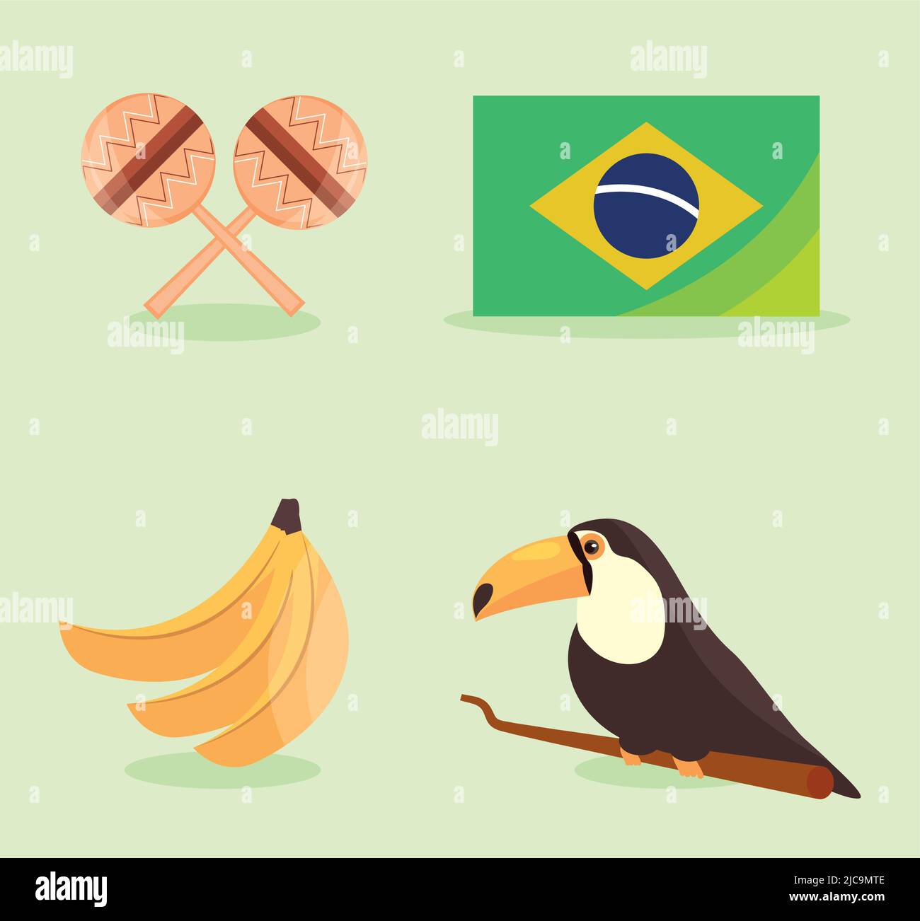 brazil culture icons Stock Vector Image & Art - Alamy