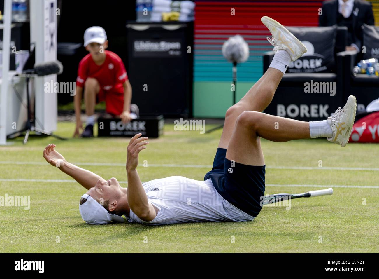 ROSMALEN - Tennis player Tim Van Rijthoven after reaching the final at ...