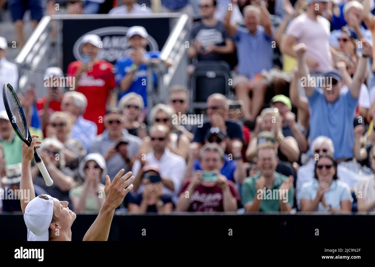 ROSMALEN - Tennis player Tim Van Rijthoven after reaching the final at ...