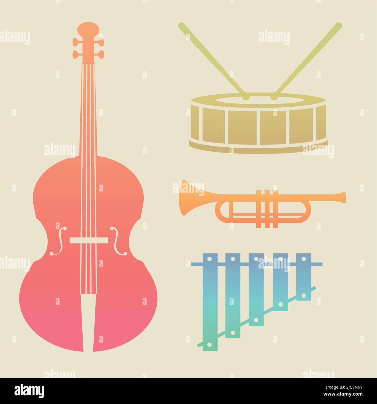 icons set music instruments Stock Vector Image & Art - Alamy