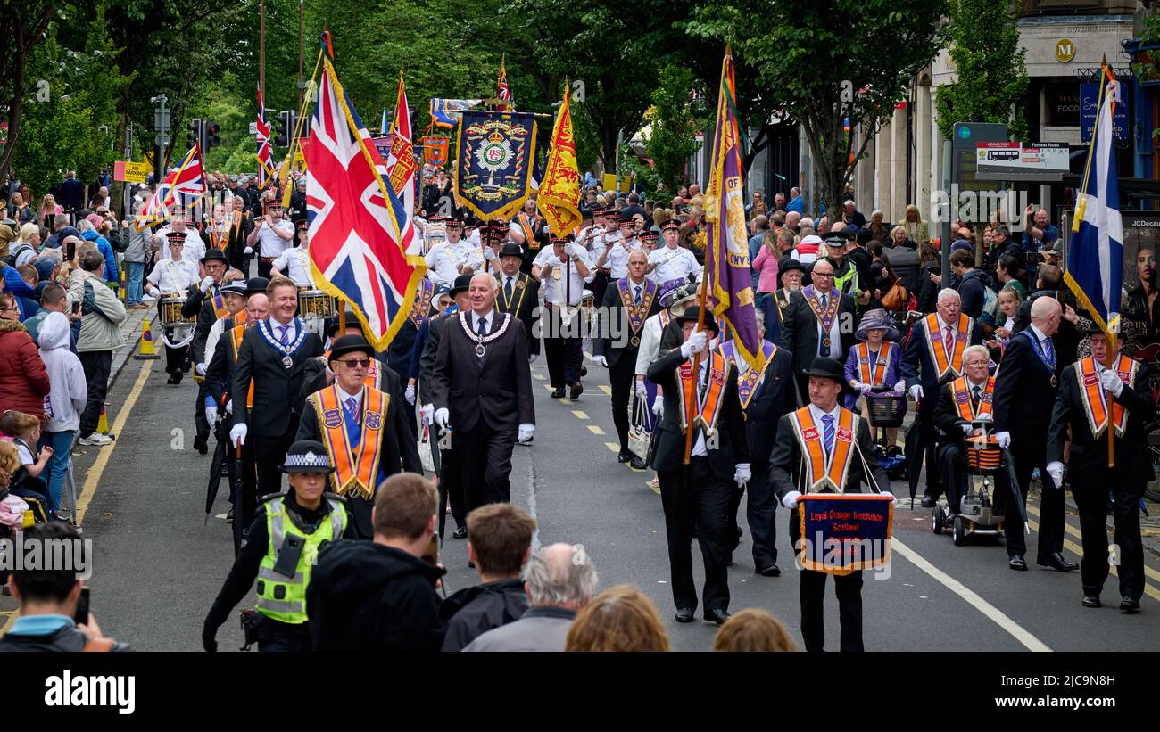 Edinburgh Scotland, UK June 11 2022. In one of the biggest parades in ...