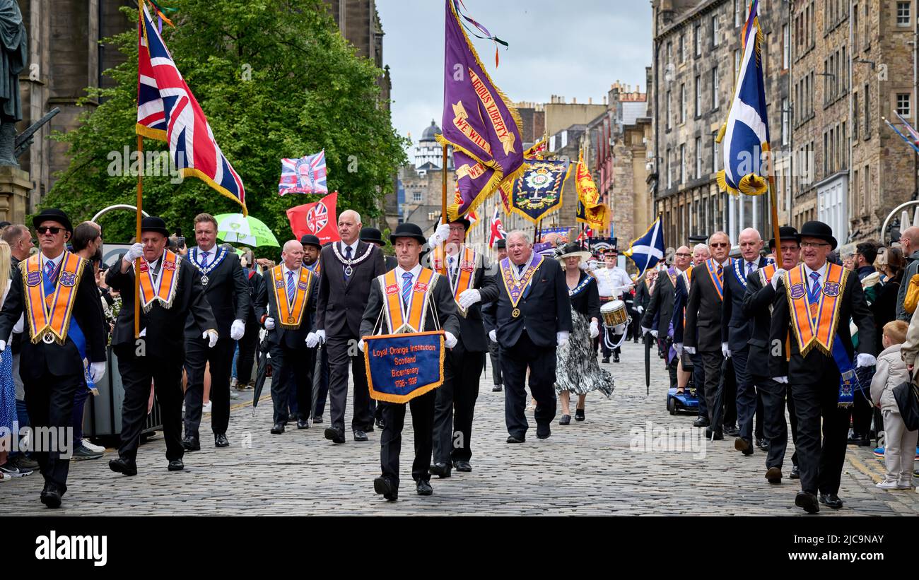 Edinburgh Scotland, UK June 11 2022. In one of the biggest parades in ...