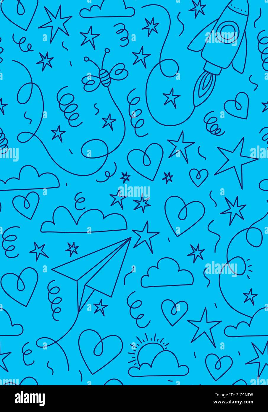 kids doodle background Stock Vector Image & Art - Alamy