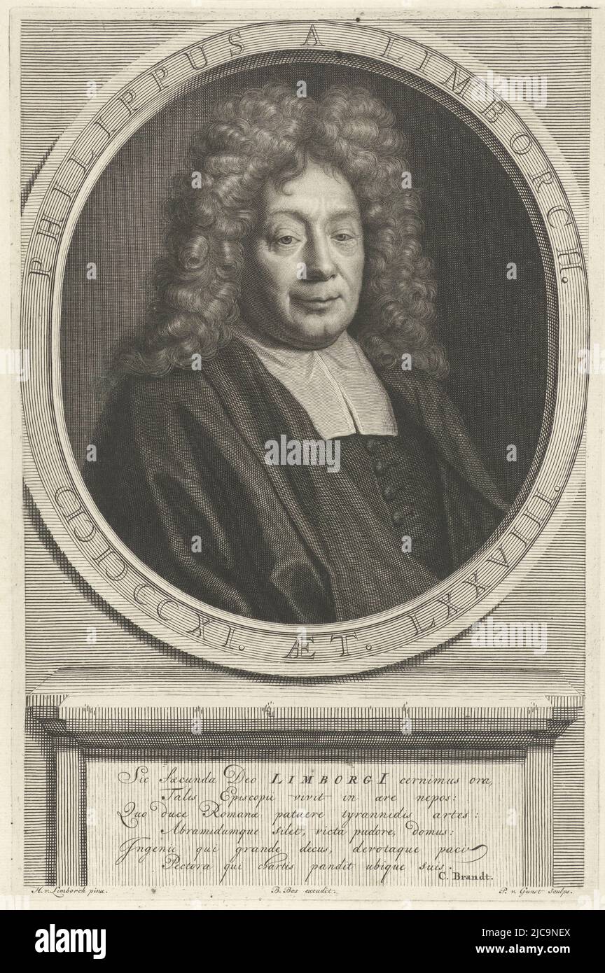 Philippus van Limborch at the age of 78 Amsterdam pastor and professor ...