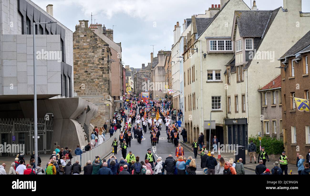 Edinburgh Scotland, UK June 11 2022. In one of the biggest parades in ...