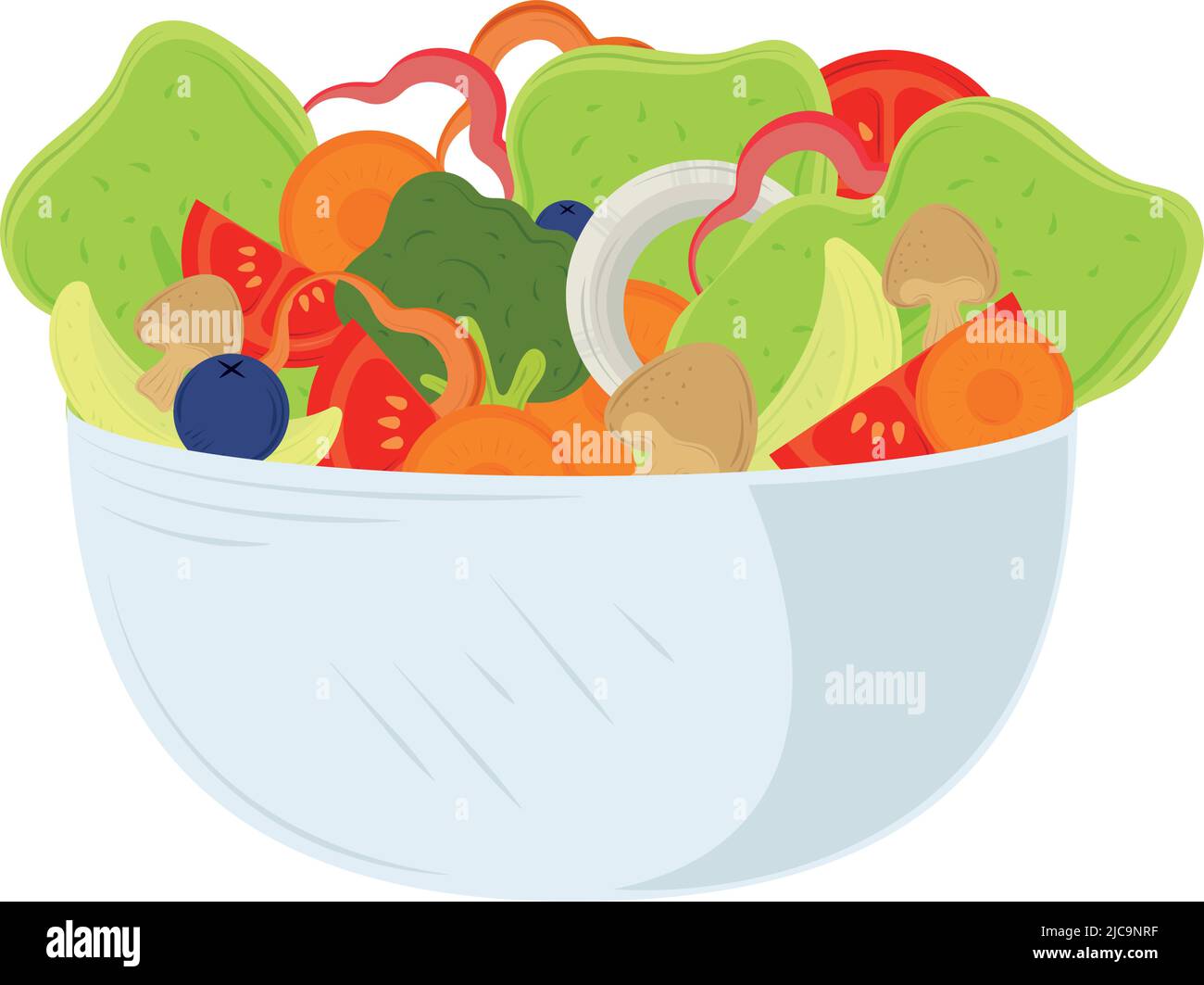 healthy food salad Stock Vector Image & Art - Alamy