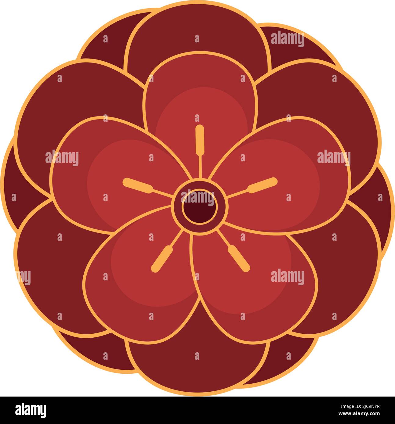 flower decoration icon Stock Vector Image & Art - Alamy