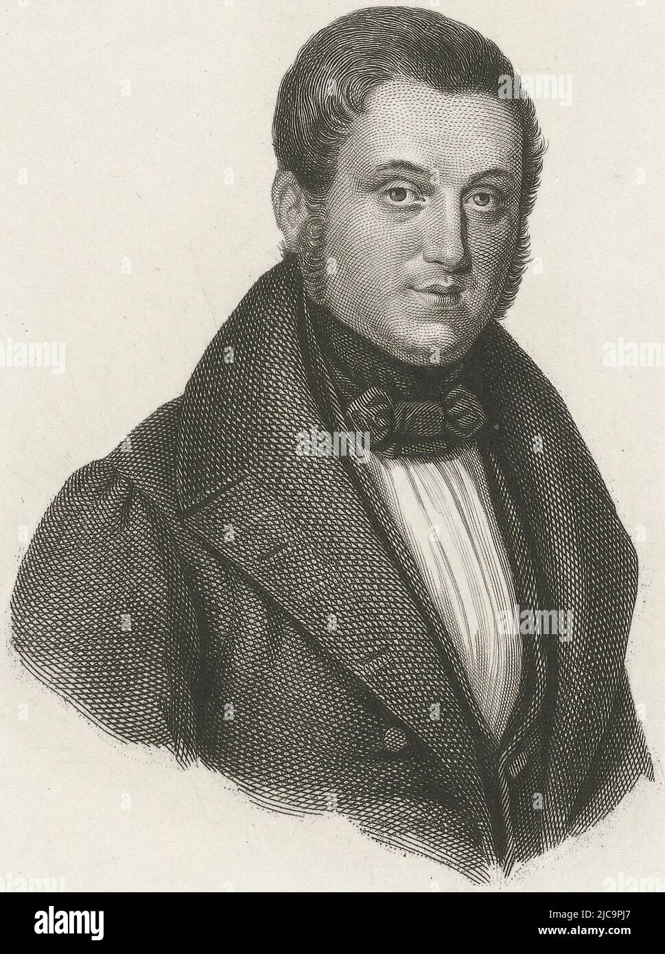 Bust to the right of Johannes Petrus Hasebroek, pastor in Heiloo, Breda ...