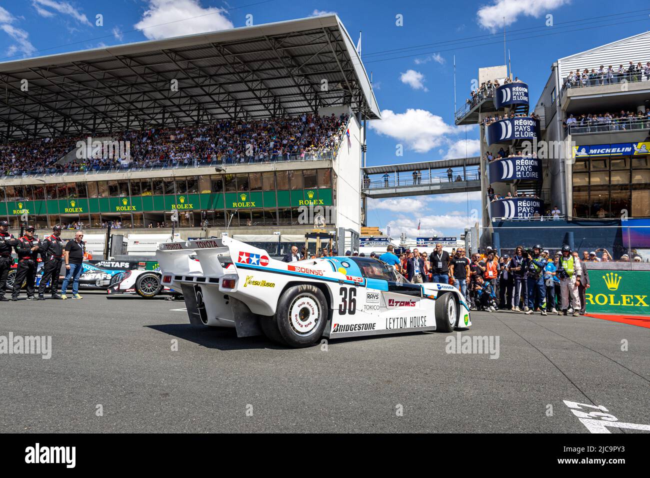 starting grid, grille de depart, TOYOTA during the 2022 24 Hours of Le ...