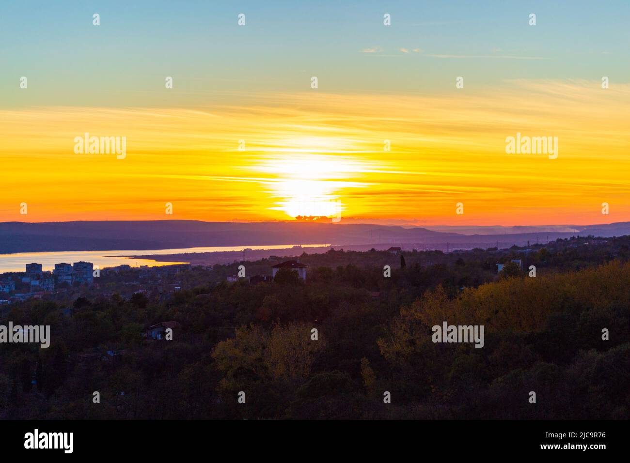 Varna port sunset black hi-res stock photography and images - Alamy
