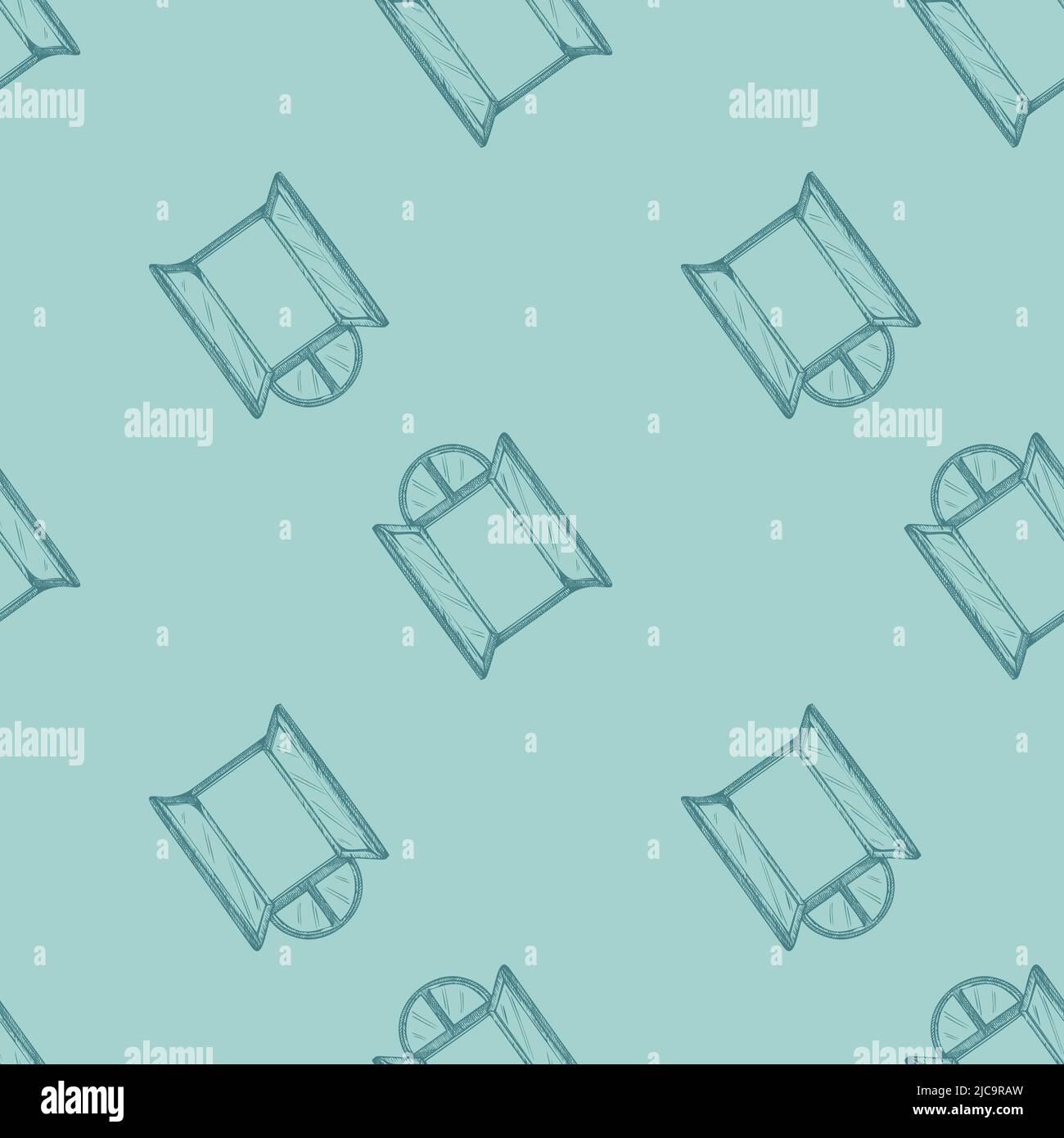 Seamless pattern of retro arch windows engraving. Vintage background ...