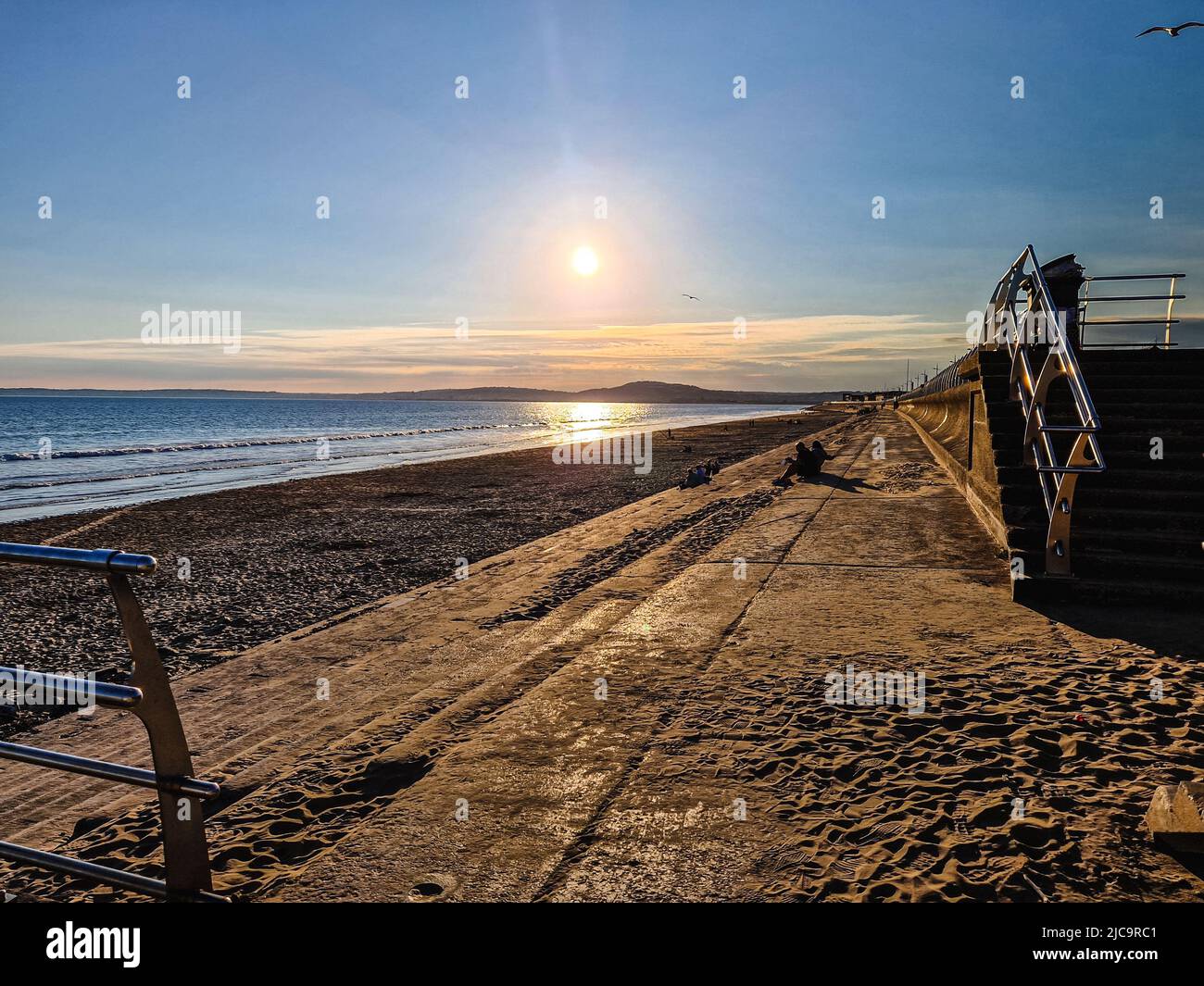 Beach in the town of Port Talbot, England, before sunset 2022 Stock ...