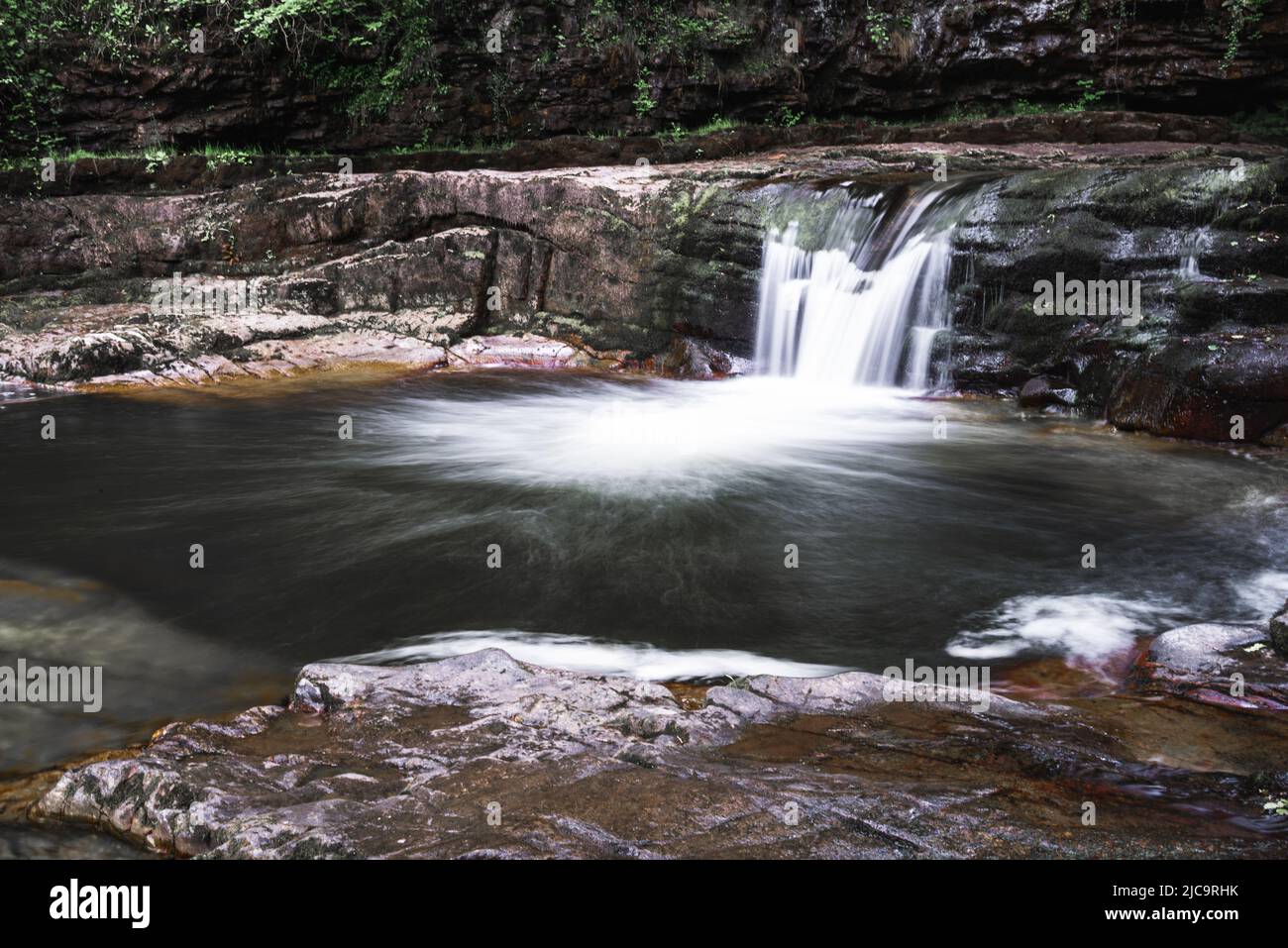 Waterfalls in the National Park in England Brecon Beacons 2022 Stock ...