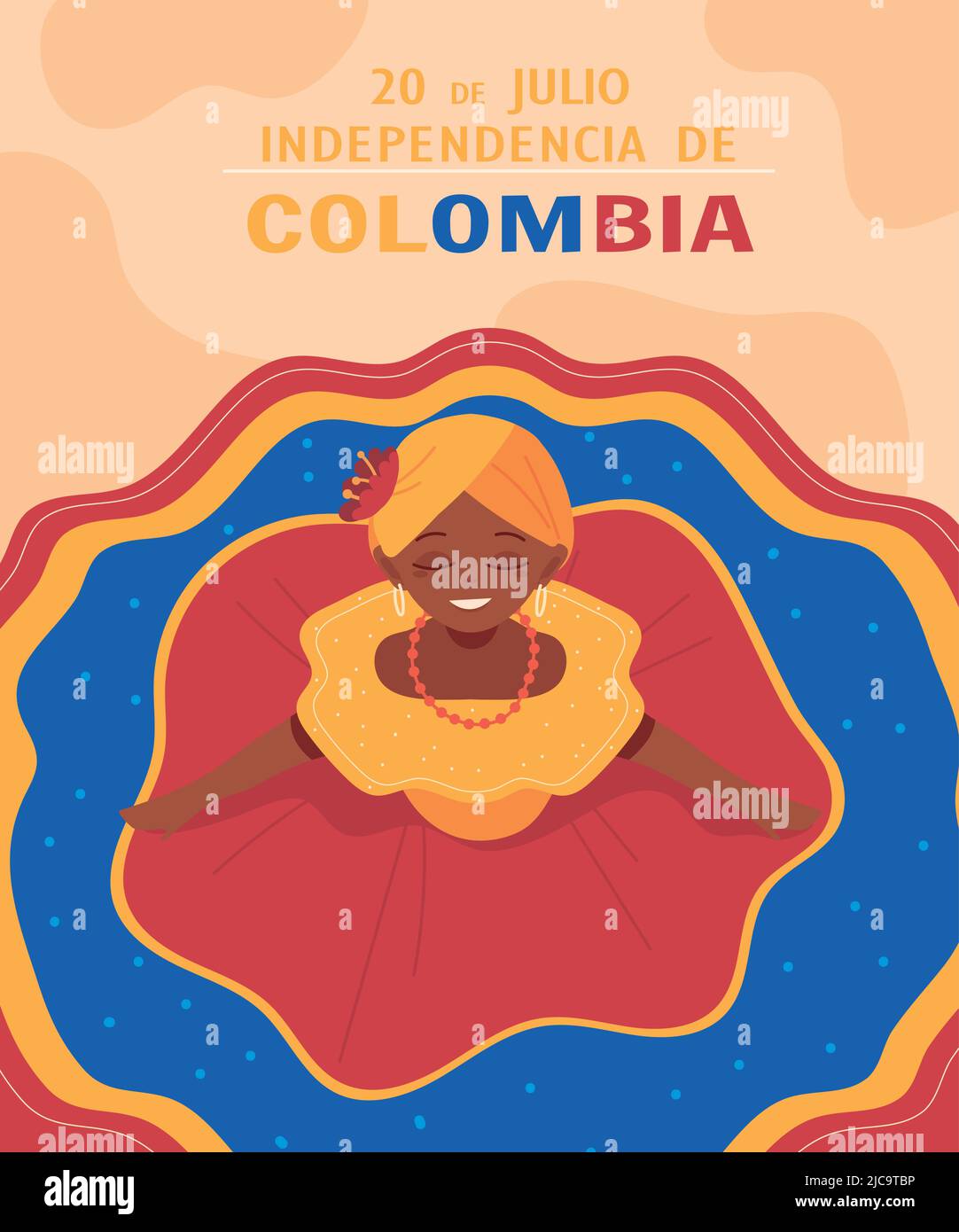 independence of Colombia Stock Vector Image & Art - Alamy
