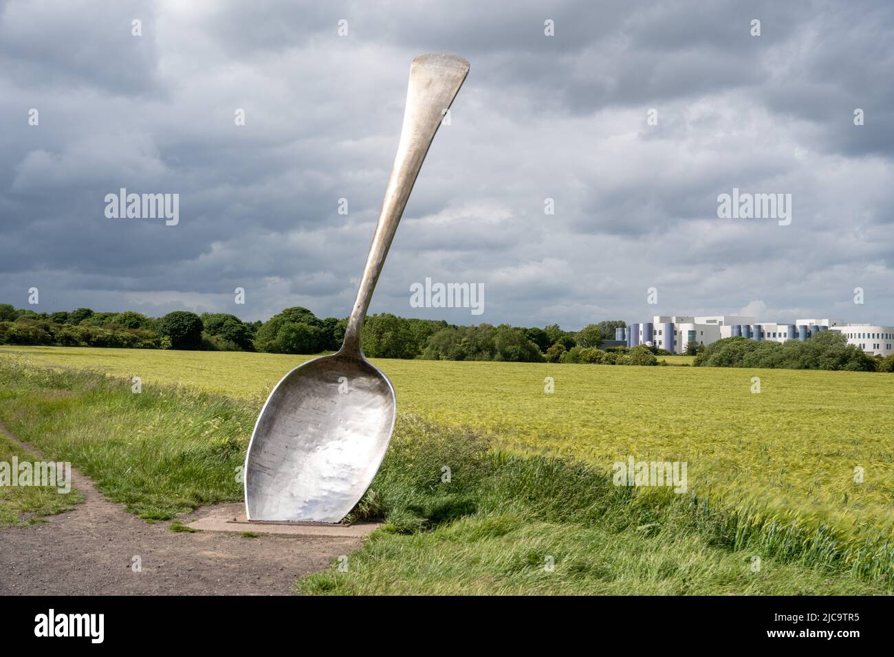 Eat for England sculpture by Bob Budd, known locally as The Giant Spoon ...