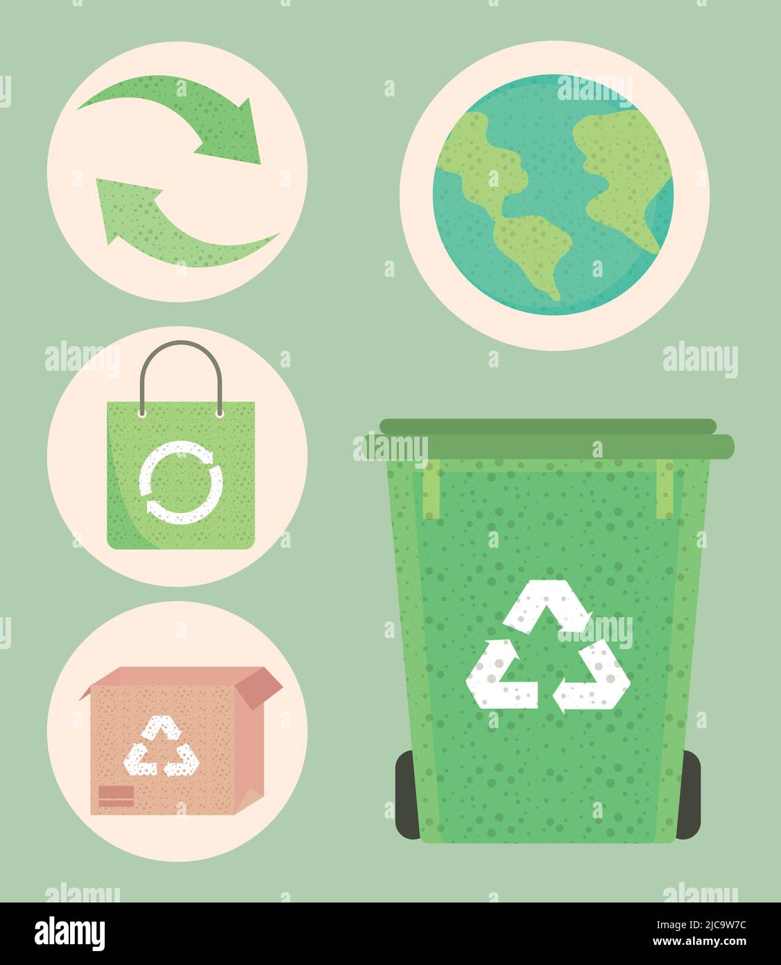recycle icons collection Stock Vector Image & Art - Alamy