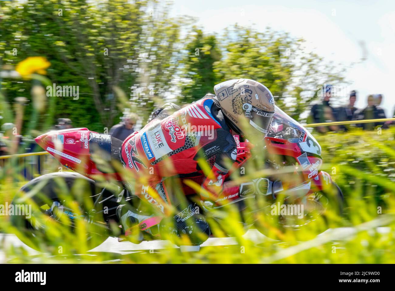 Douglas, Isle Of Man. 11th June, 2022. Joey Thompson (Honda CBR1000RR-R ...