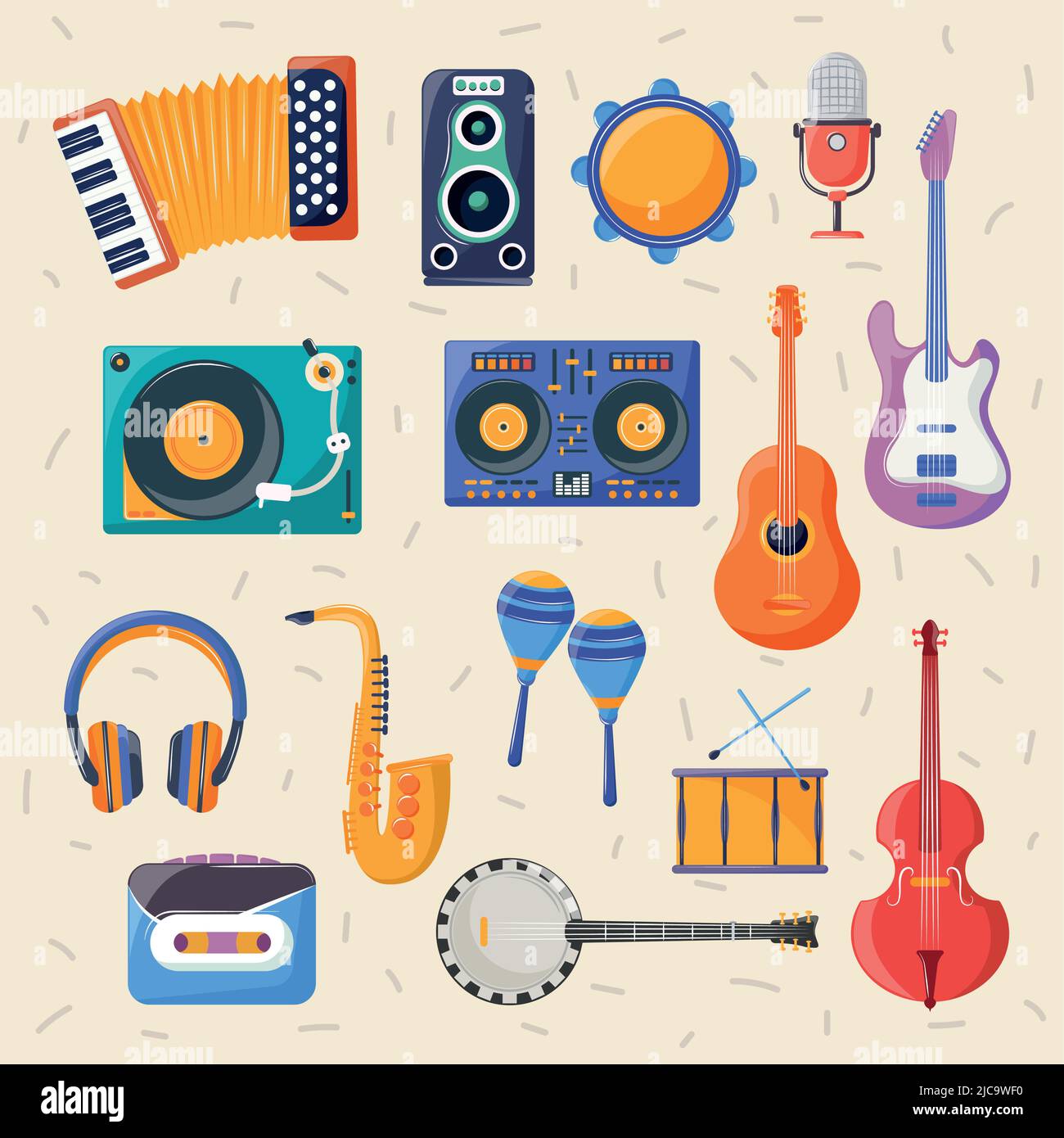 music instruments icon set Stock Vector Image & Art - Alamy