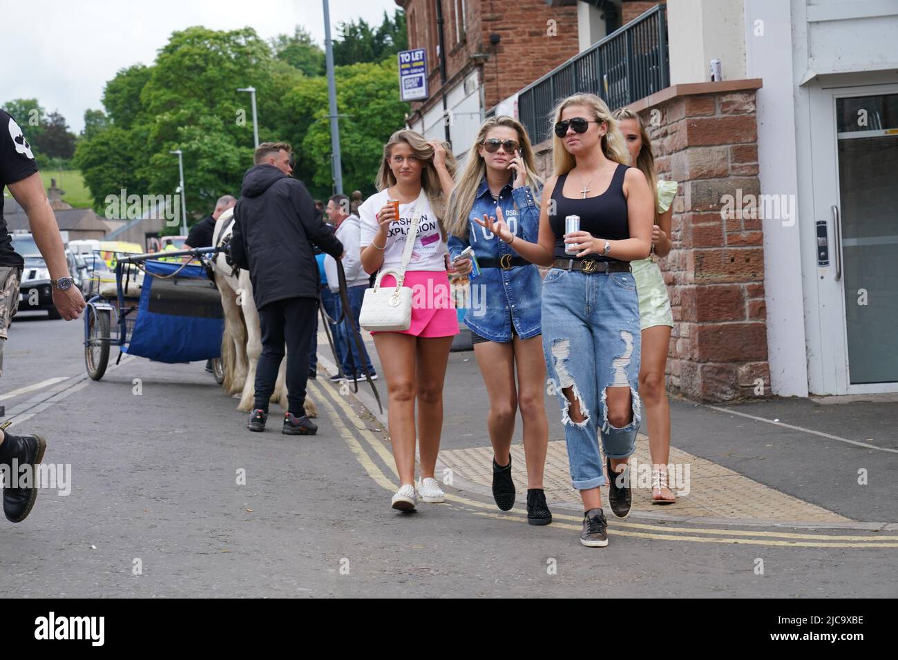 Appleby horse fair girls hi-res stock photography and images - Alamy