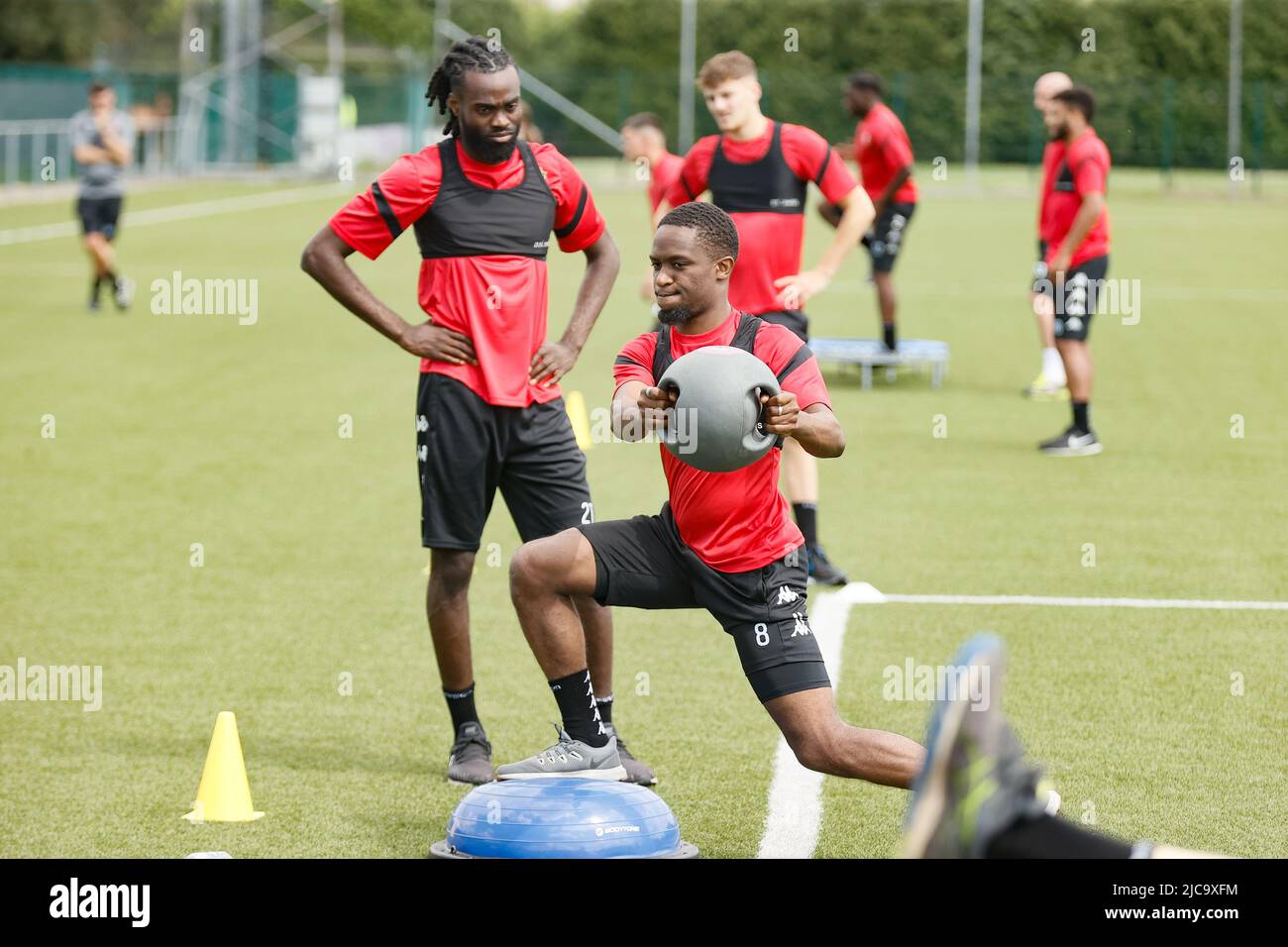 Seraing's Junior Marsoni Sambu and Seraing's Gerald Kilota pictured ...