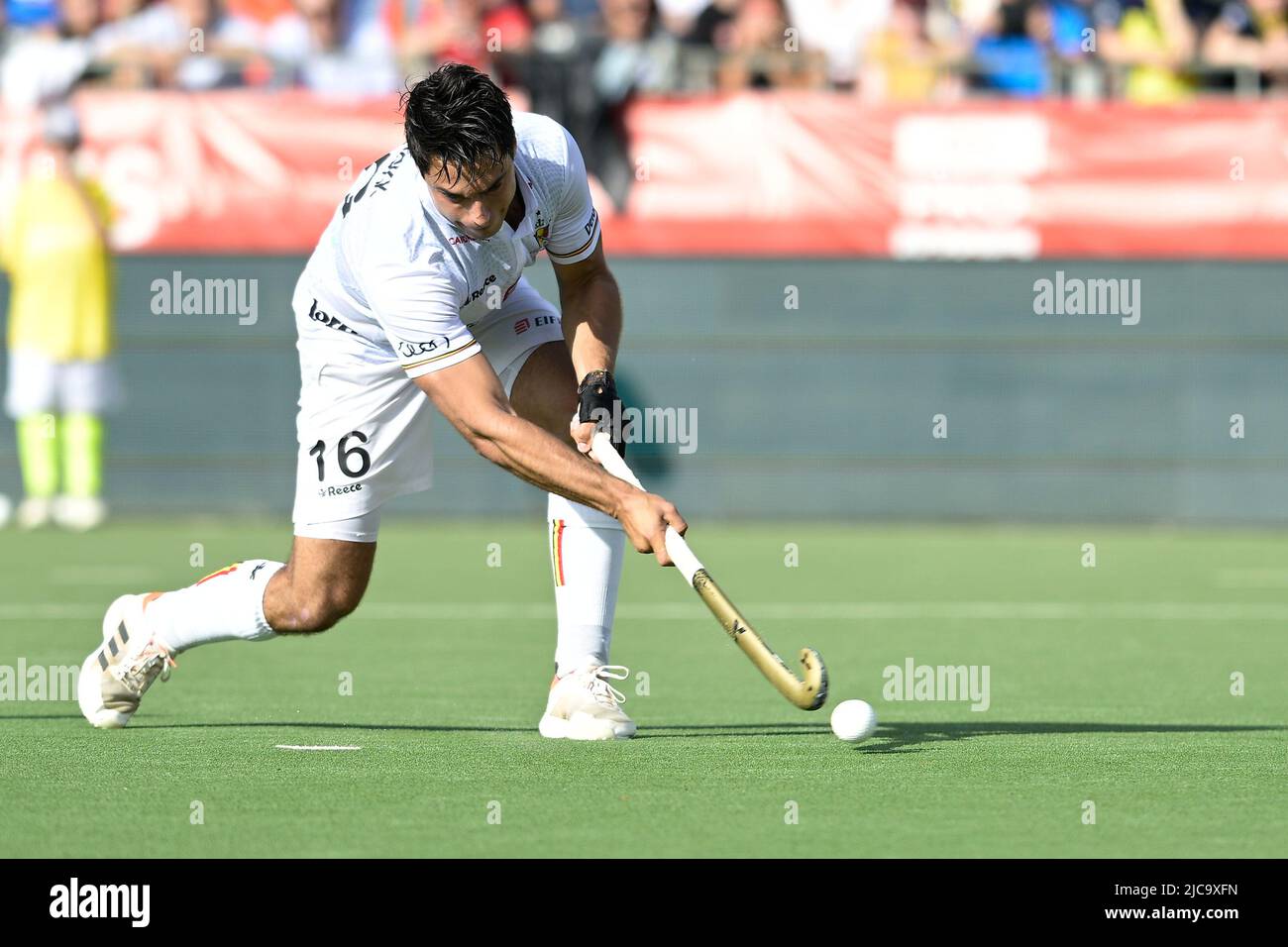 Belgium's Alexander Hendrickx pictured in action during a hockey match ...