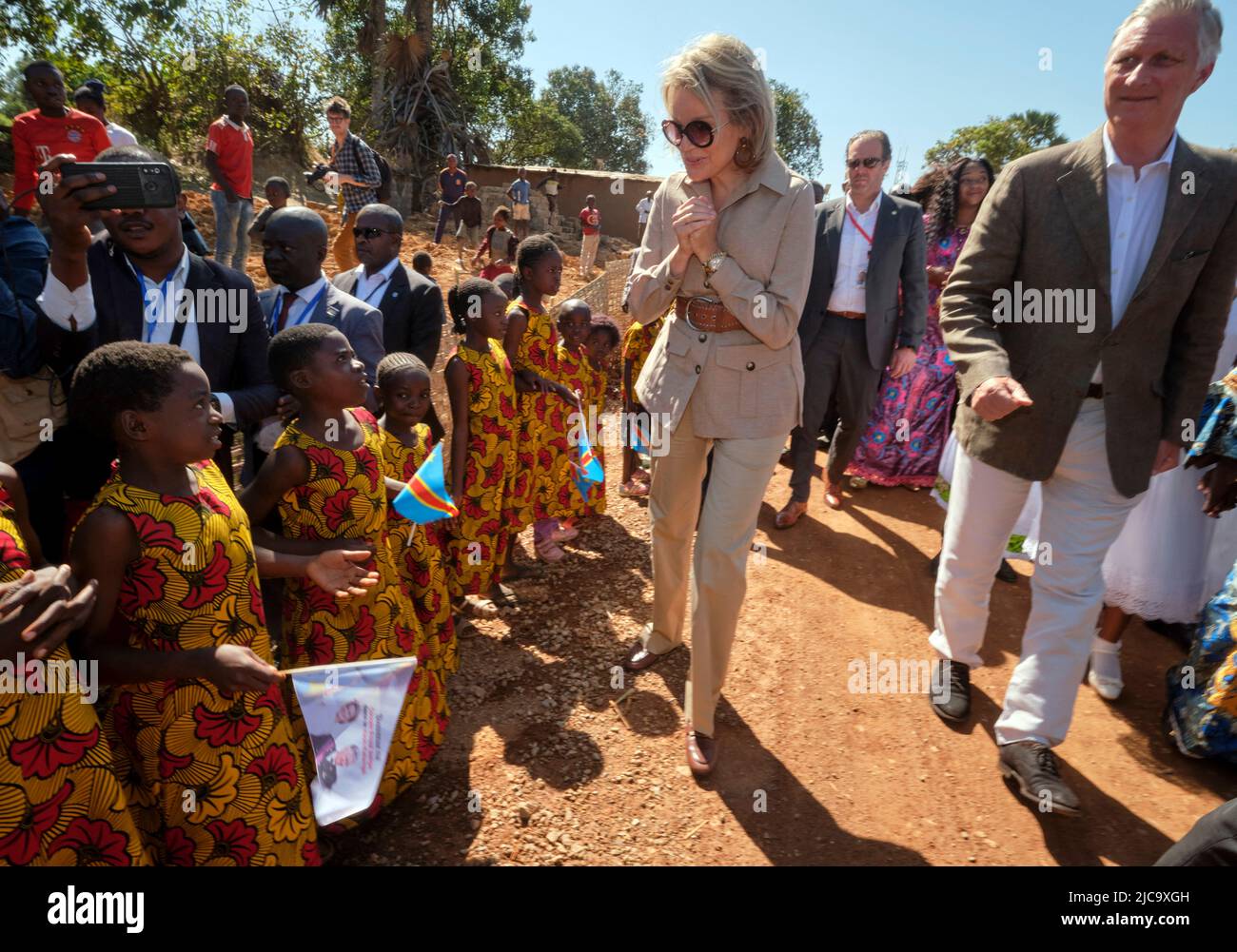 DRC Congo fifth day Queen Mathilde of Belgium and King Philippe - Filip ...