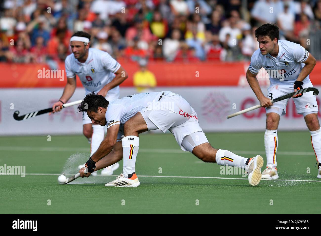 Belgium's Alexander Hendrickx pictured in action during a hockey match ...